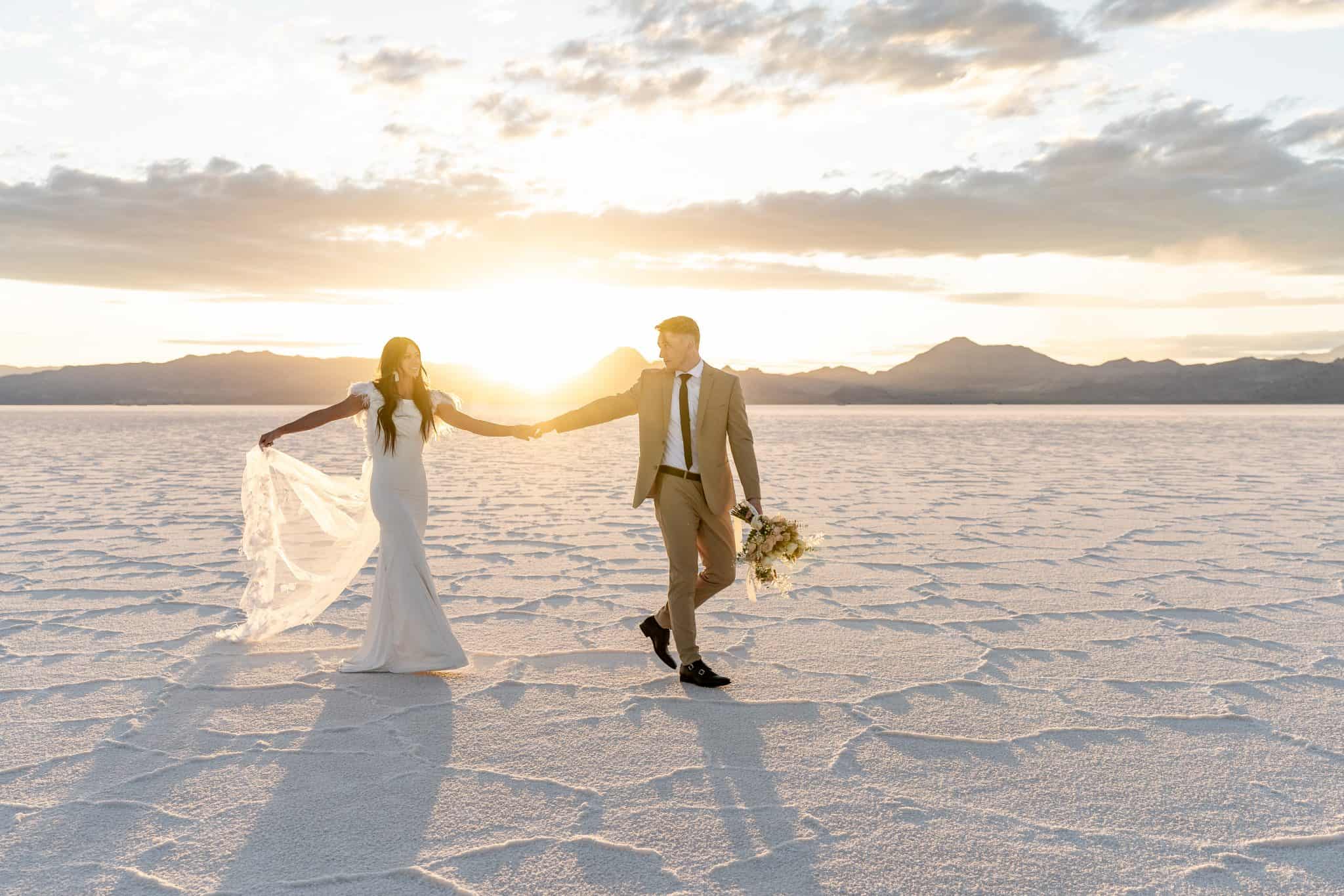 Elopement Inspiration at the Utah Salt Flats | Forever to the Moon