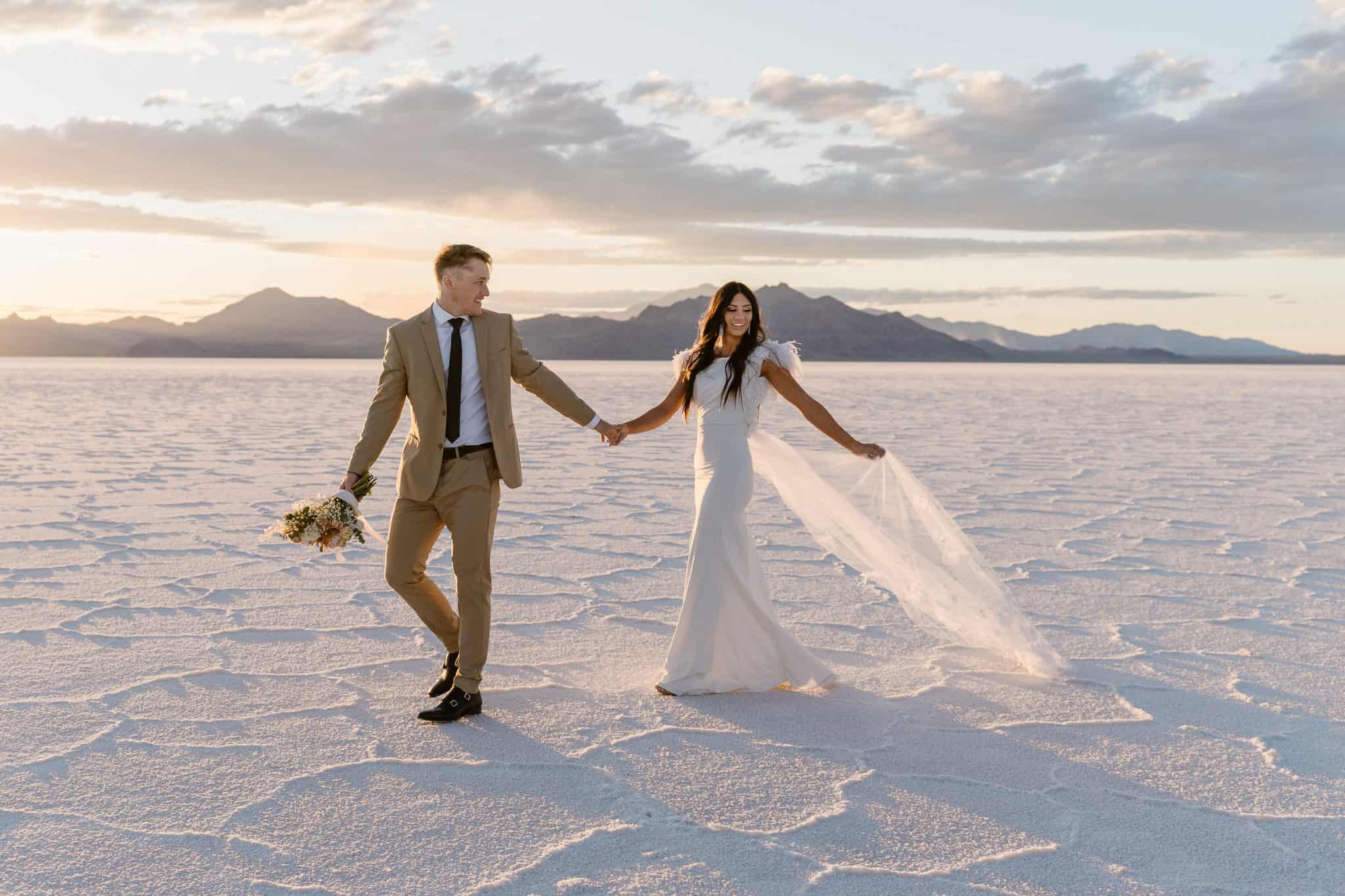Elopement Inspiration at the Utah Salt Flats | Forever to the Moon
